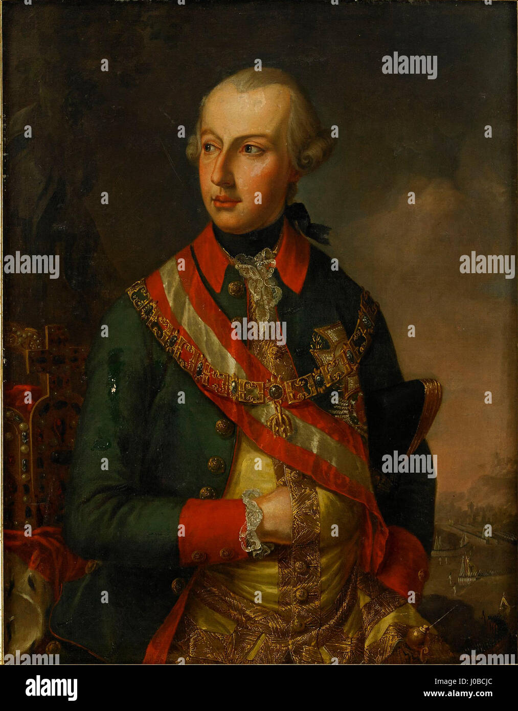 This portrait of Joseph II of Austria depicts the emperor in regal ...