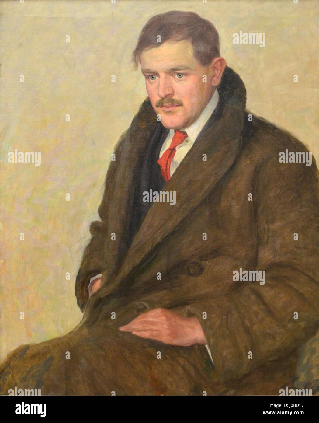 This portrait by Ivan Zabota depicts Dr. Niko Zupanic on the Danube ...