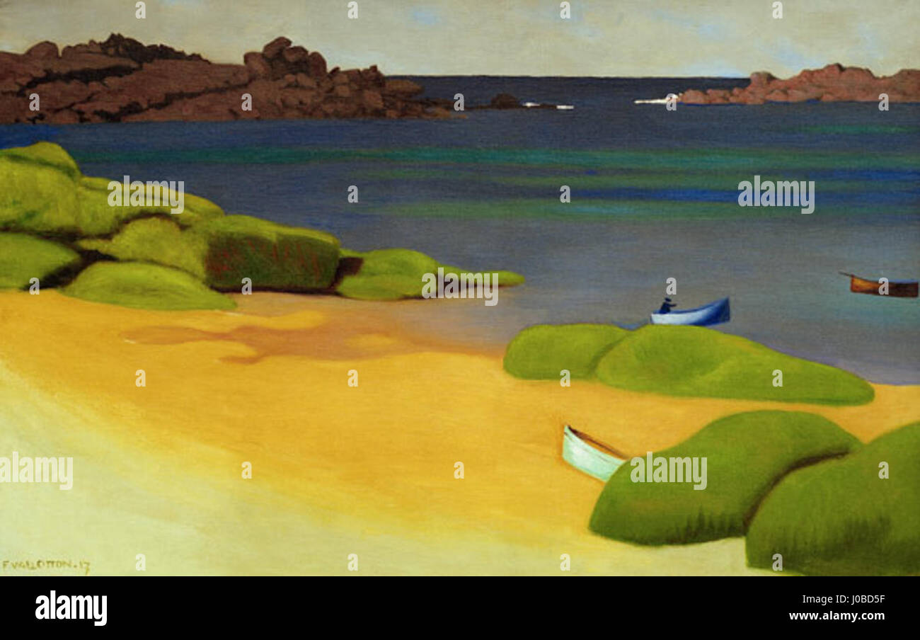 'La baie de Trégastel' by Felix Vallotton (1917) depicts the tranquil ...