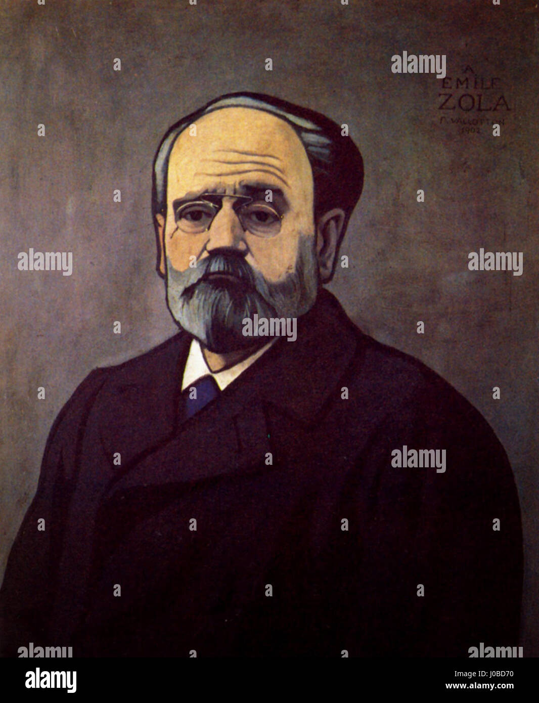 'Félix Vallotton, 1902 - Émile Zola' is a portrait by Swiss-French ...