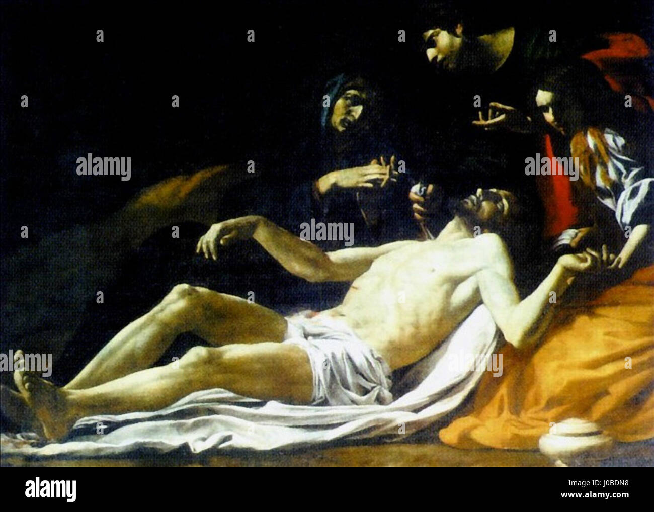 The 'Pietà' by Caracciolo is a religious painting depicting the Virgin ...