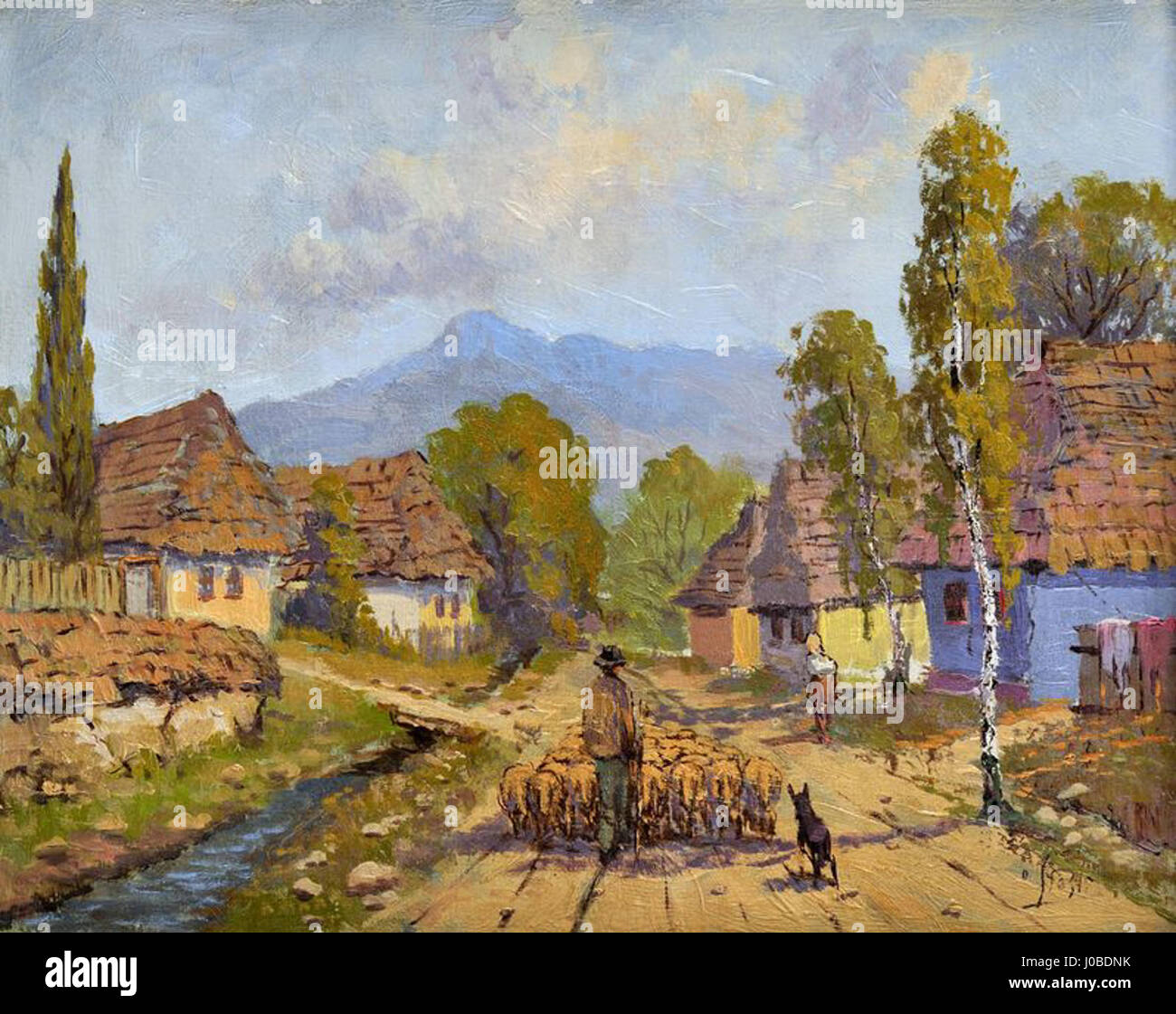 'Baca s ovcemi' by Otakar Štěpán, painted between 1930 and 1940 ...