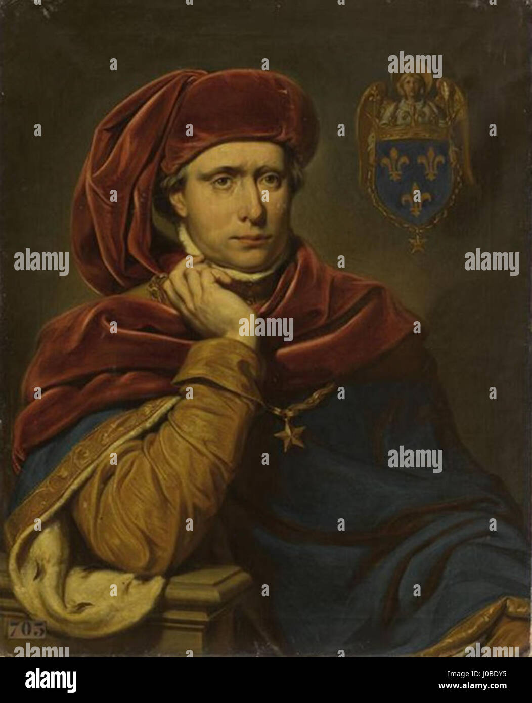 'Saint-Ôvre - Charles VI of France' depicts the French King Charles VI ...