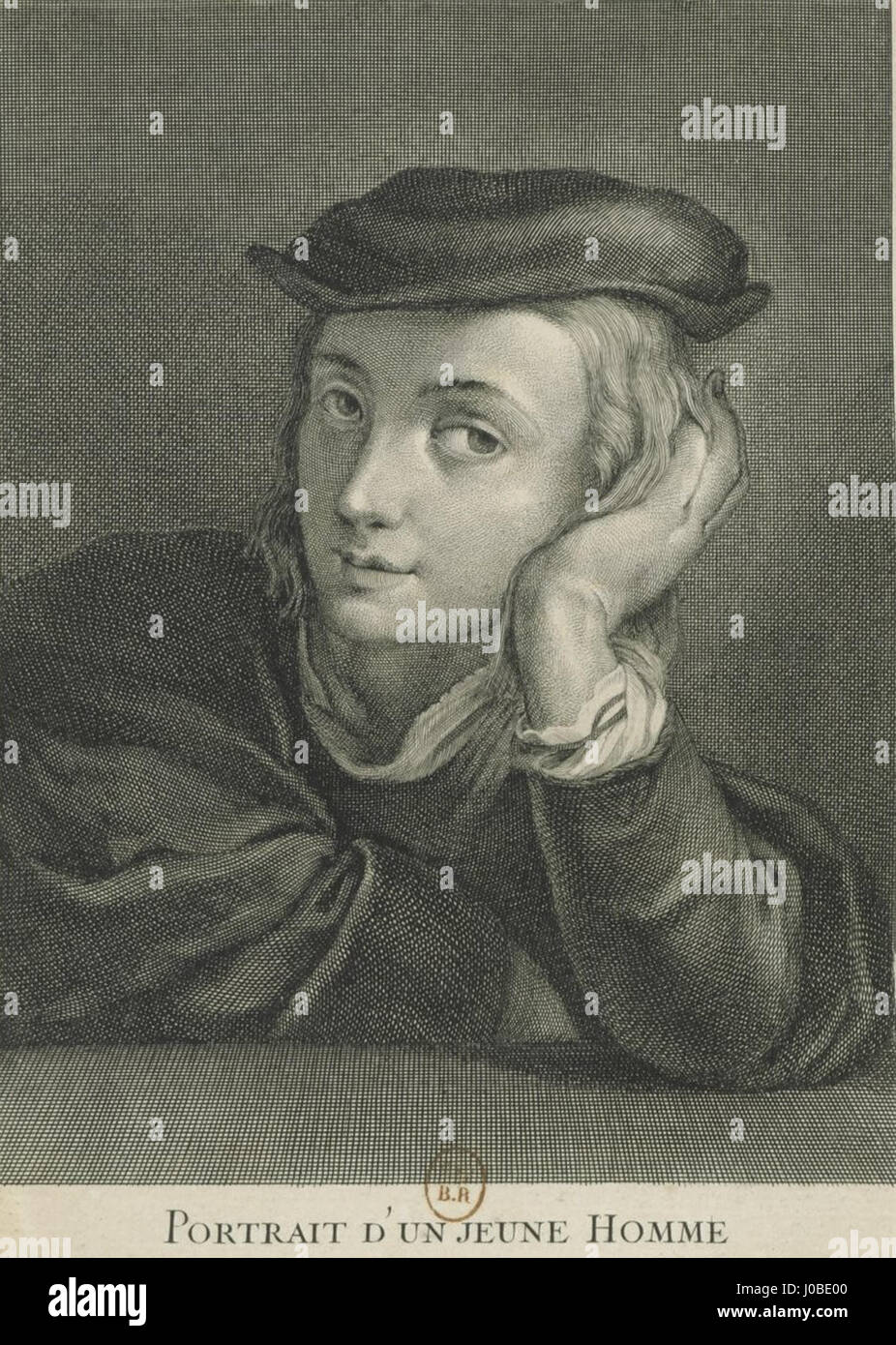 This 17th-century engraving by Nicolas-Étienne Edelinck depicts a young ...