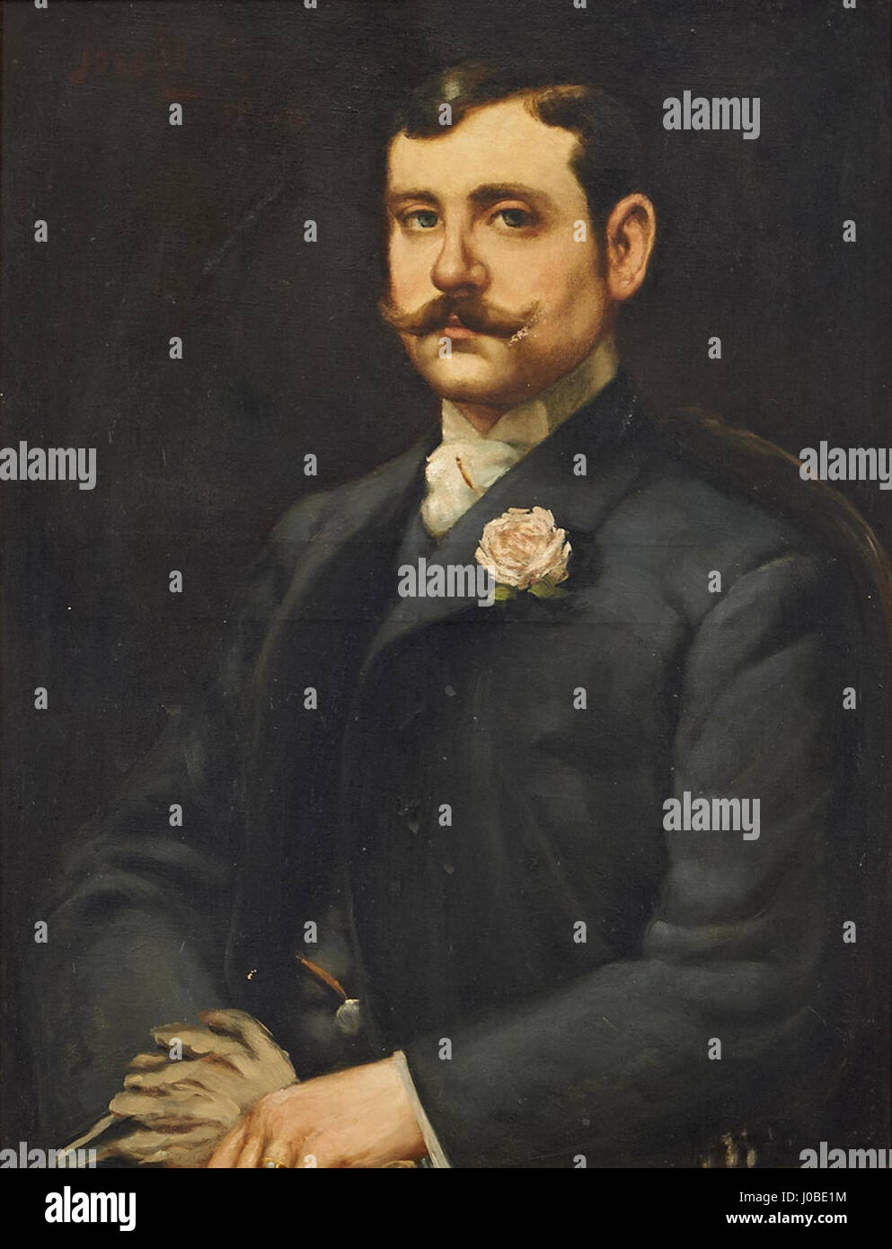 ‘Retrato de Senhor’ (1900) by José Leite is a portrait of a ...
