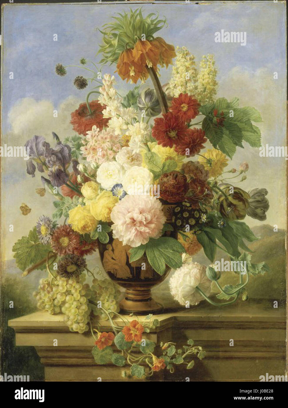 'Flowers' by Élise Bruyère is a delicate and detailed botanical ...