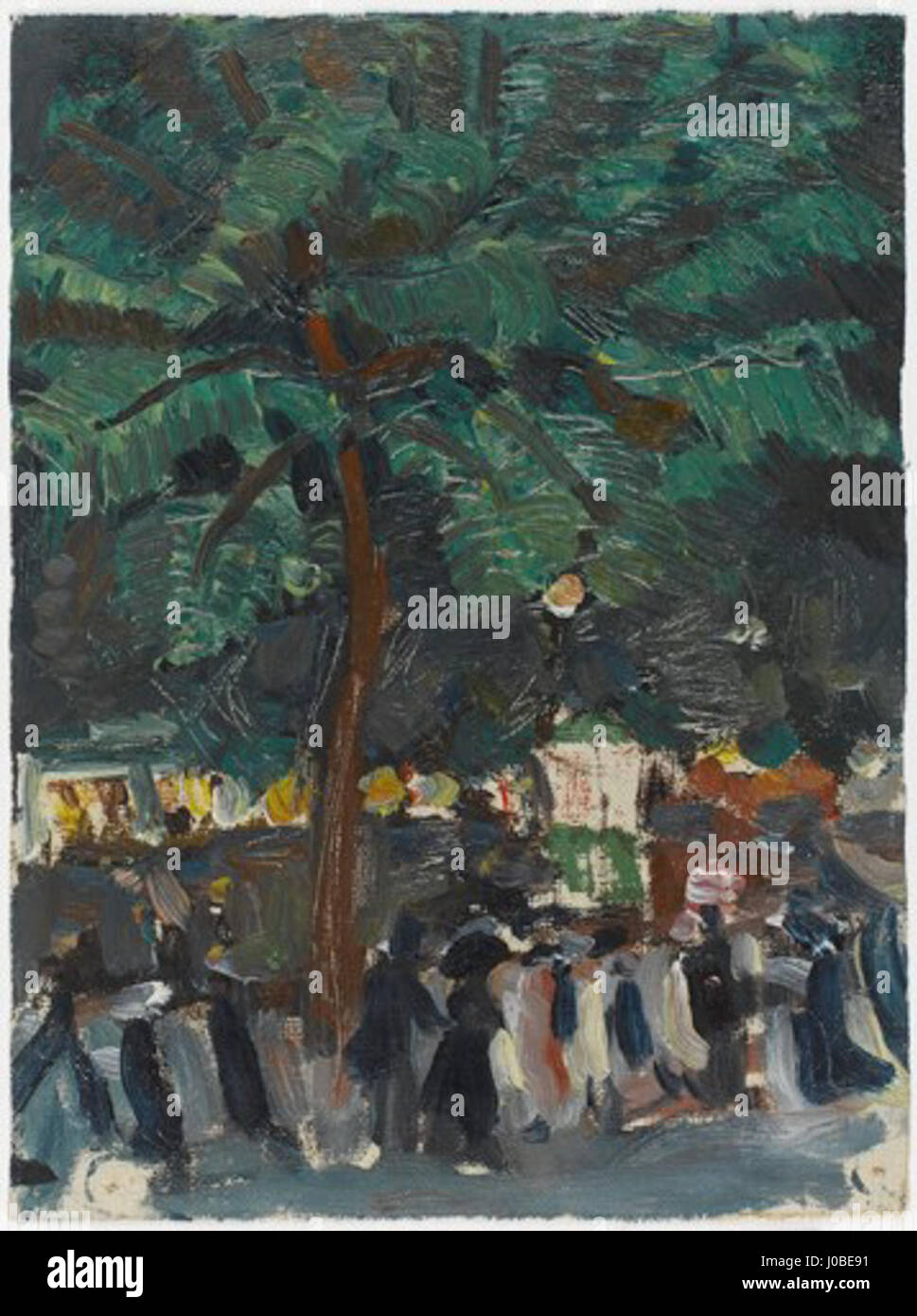 'Nightwalk' by Kazimir Malevich, created around 1909–10, is an early ...