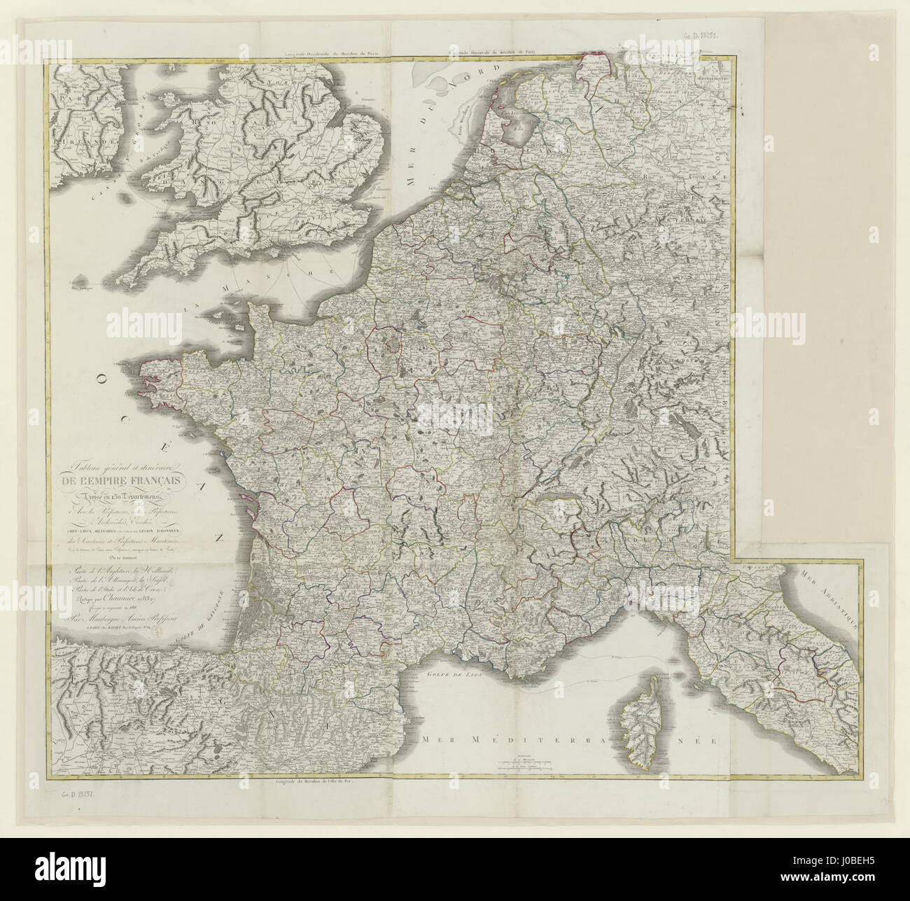 This map from 1811 shows the general layout and itinerary of the French ...