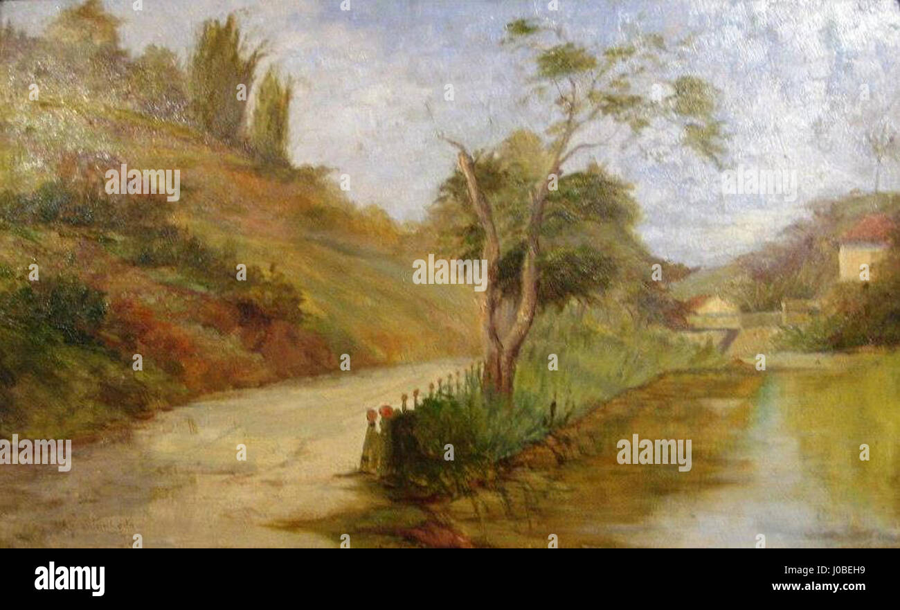 'Paisagem' (Landscape) by Álvaro de Catanheda from 1898 is a landscape ...