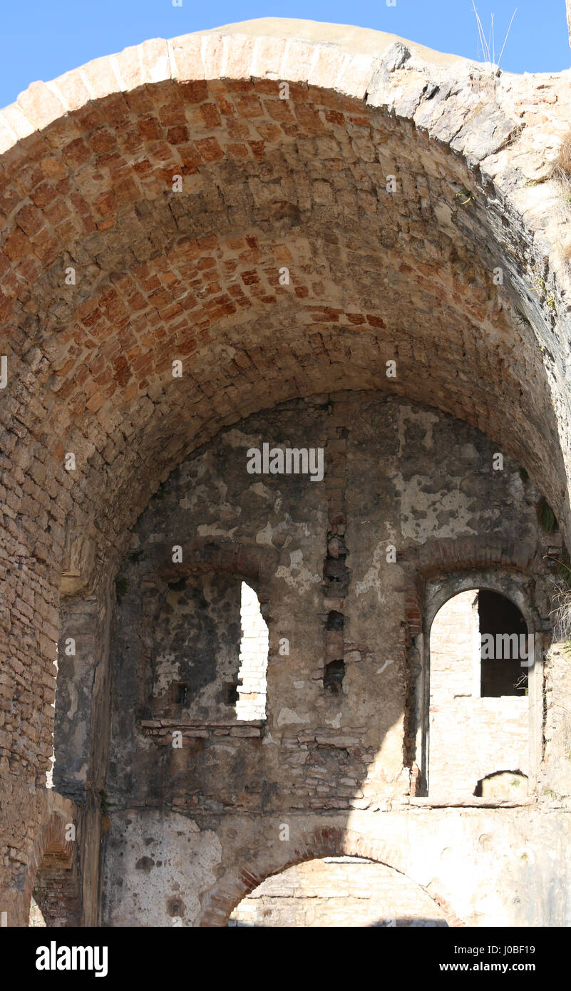 External Arch of an ancient fortification in masonry of World War I ...