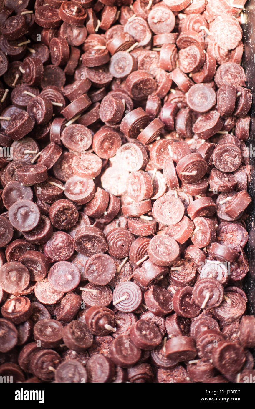 Candles and candle holders background in Cebu Philippines Stock Photo ...