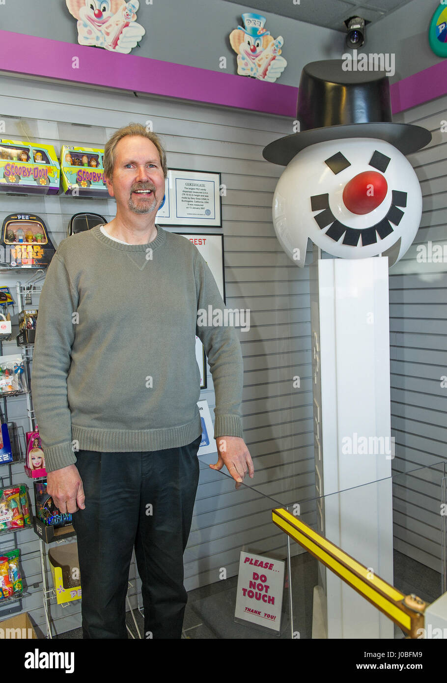 BURLINGAME, CALIFORNIA, USA: Owner Gary Doss. THE ULTIMATE Pez ...