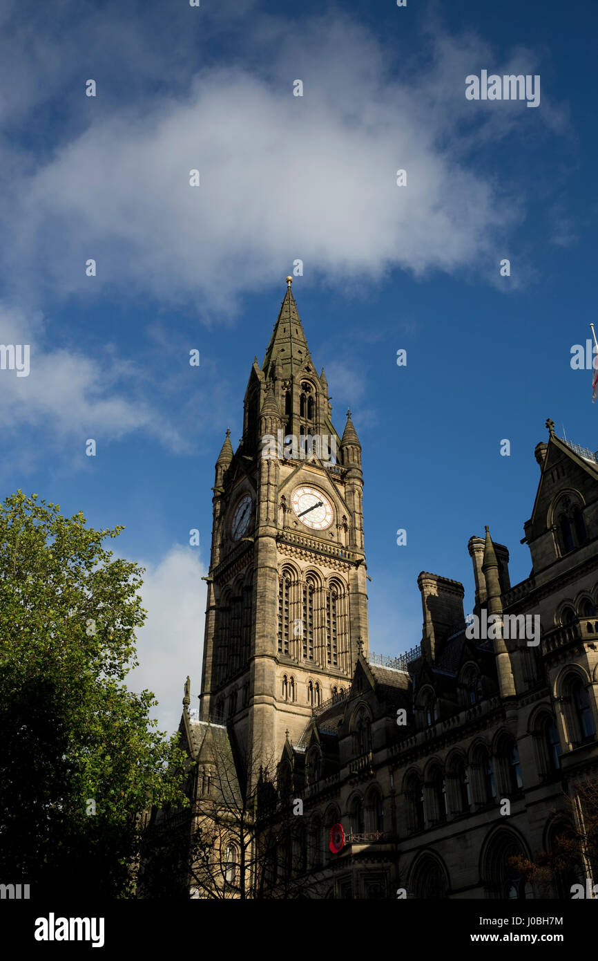 Manchester Town Hall, Greater Manchester, United Kingdom Stock Photo ...