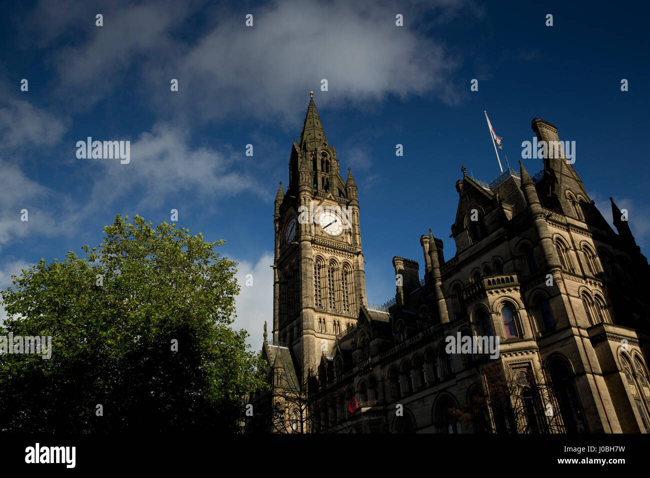 Manchester Town Hall, Greater Manchester, United Kingdom Stock Photo ...