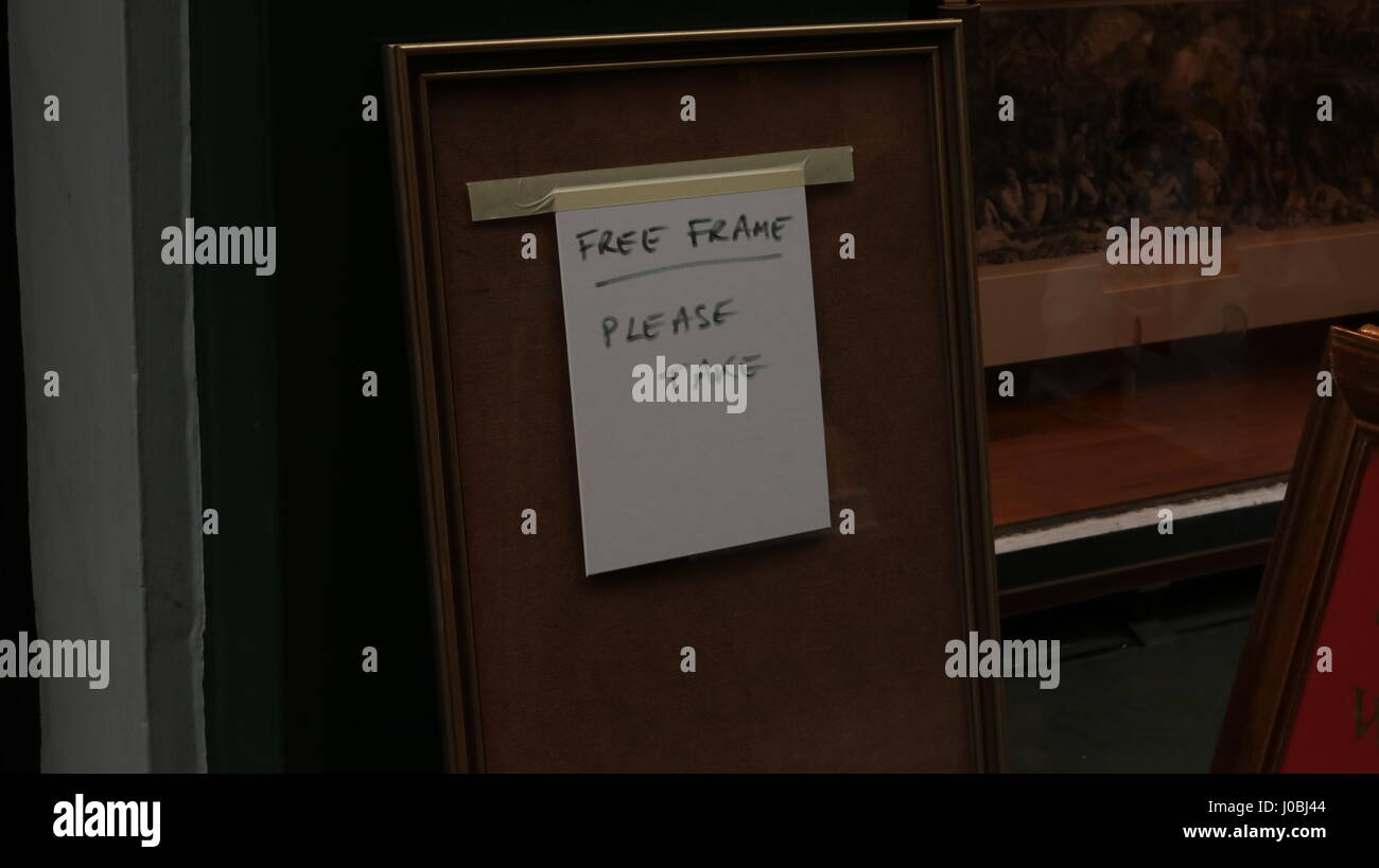 please take this free picture frame Stock Photo - Alamy