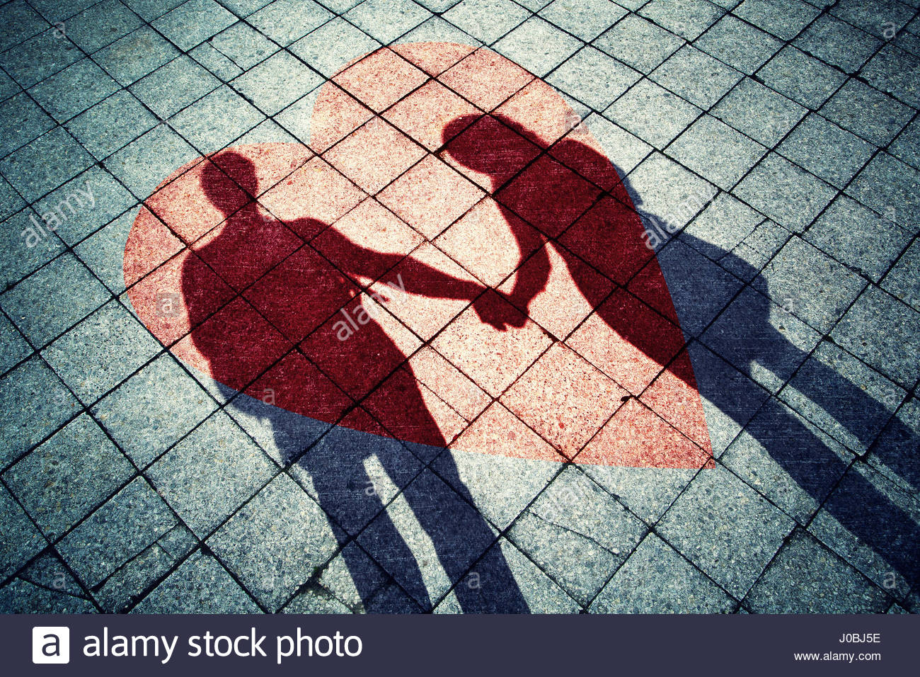 Couple Romantic Hand Holding Shadow Stock Photos & Couple Romantic Hand ...