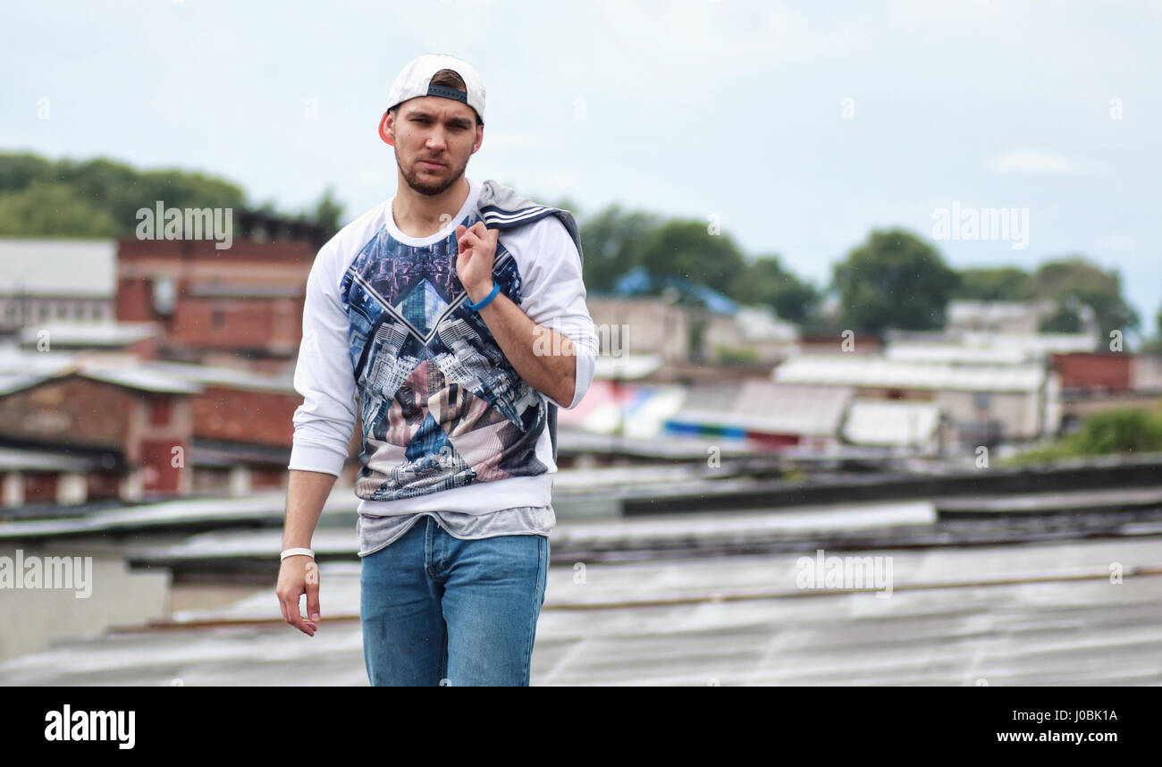 hip hop style man beard Stock Photo - Alamy