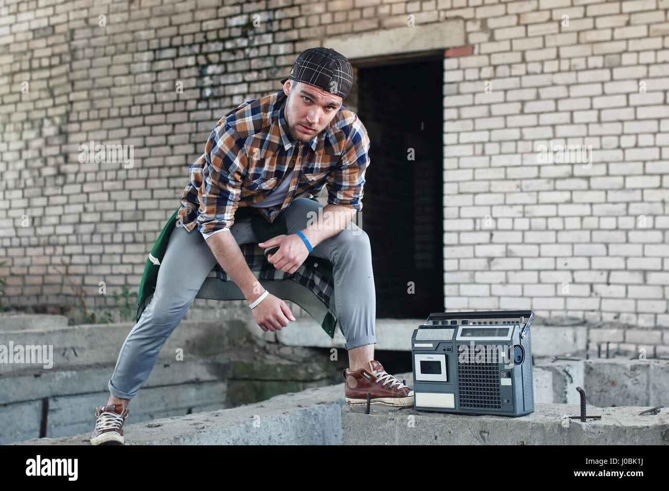hip hop style man beard Stock Photo - Alamy