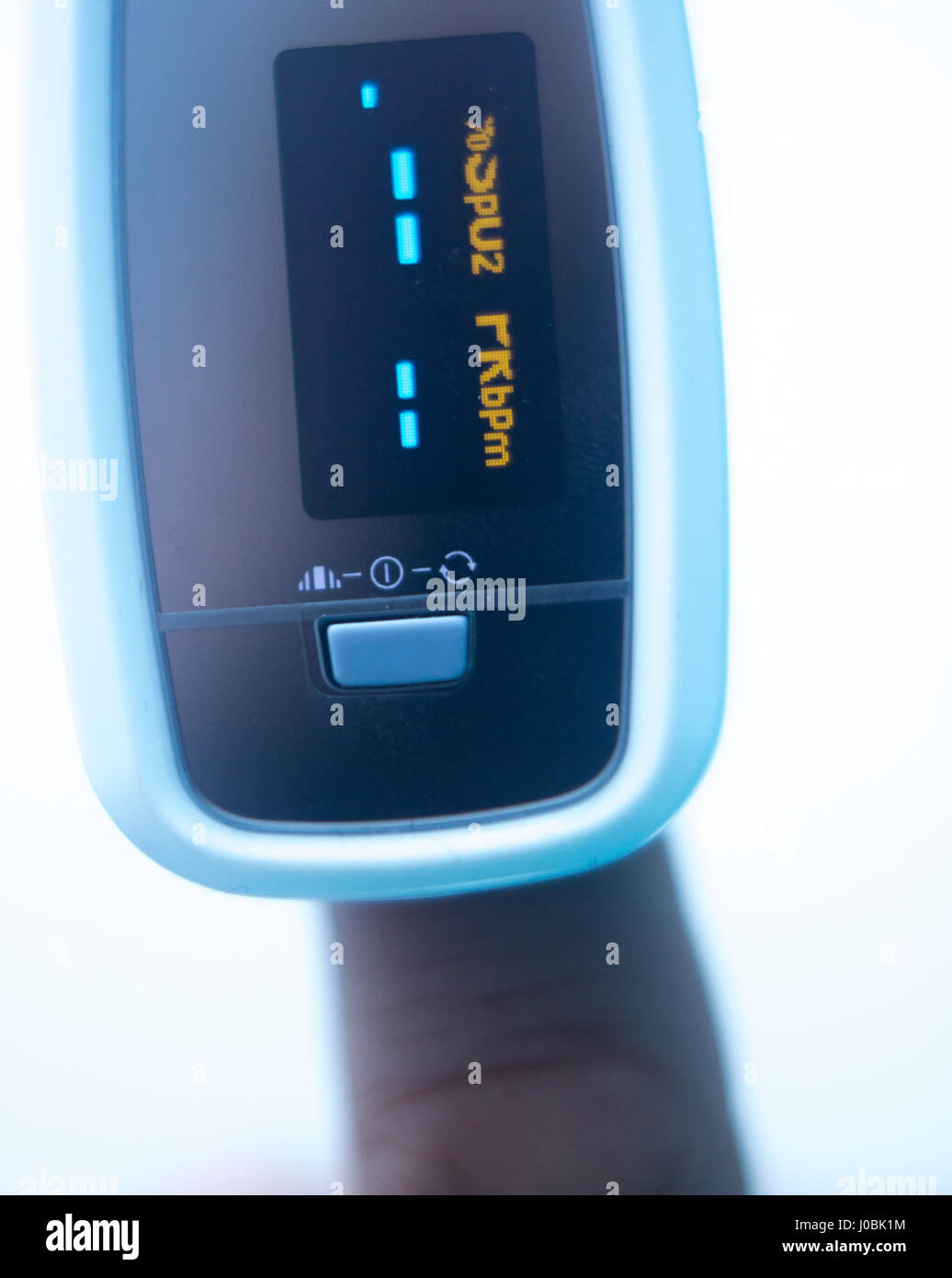 Blood pressure finger resting pulse monitor used to take heart rate and ...