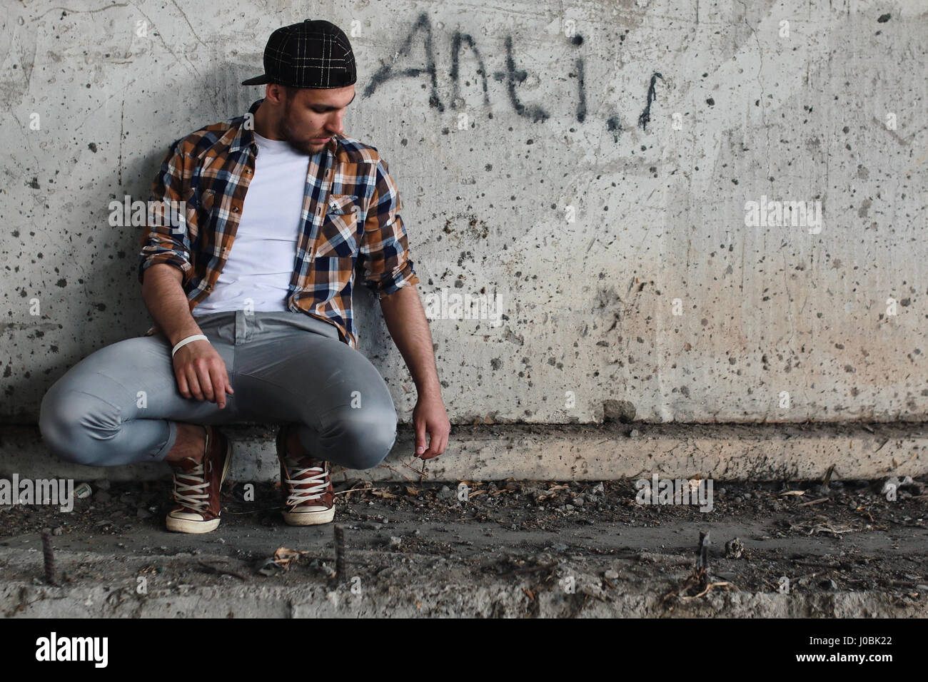 hip hop style man beard Stock Photo - Alamy