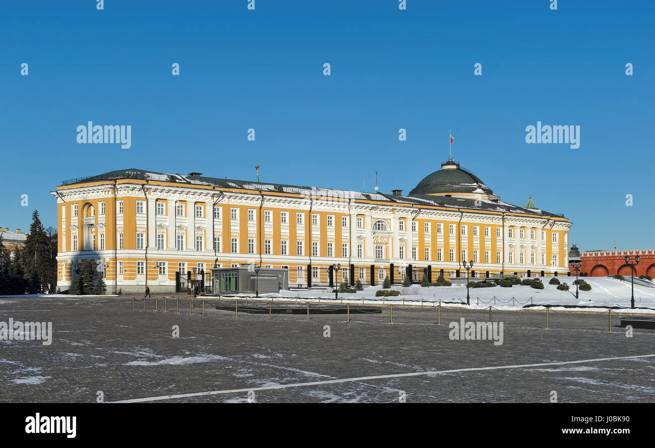 Moscow Kremlin, View of the building of the Senate, built 1776 - 1787 ...