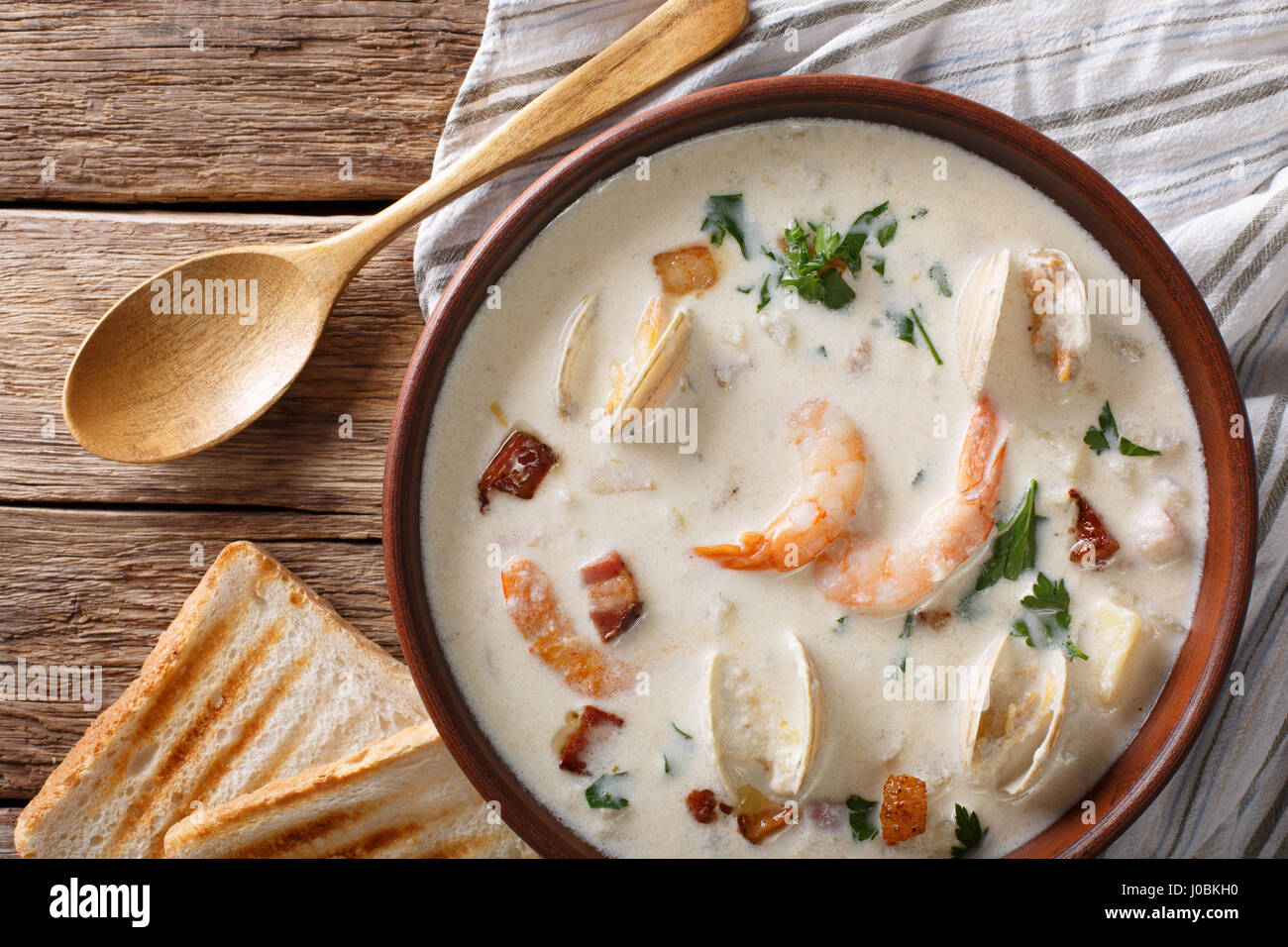 Clam Chowder Boston Stock Photos & Clam Chowder Boston Stock Images - Alamy