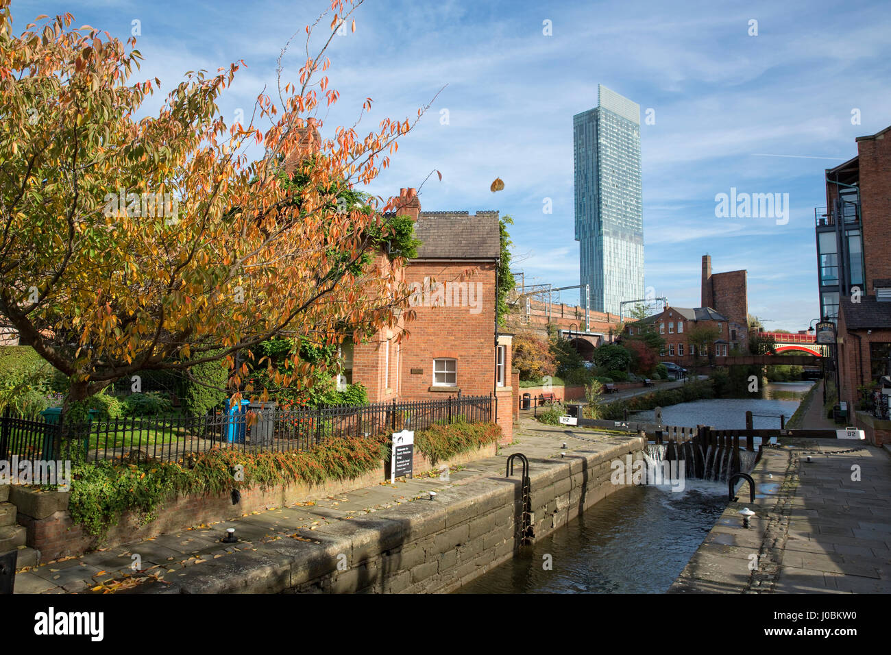 Manchester aerial deansgate hi-res stock photography and images - Alamy
