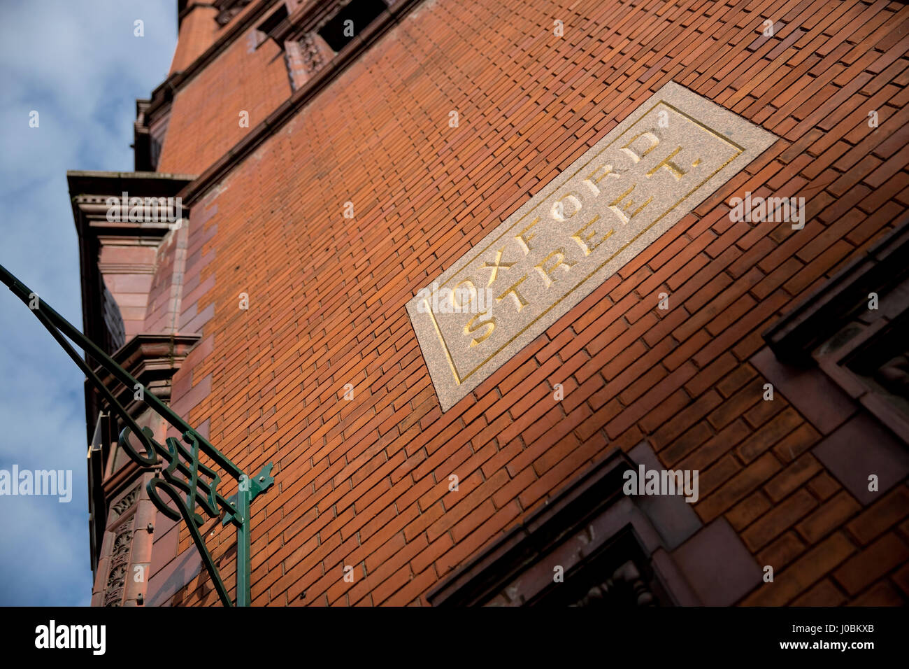 Oxford Street Stone Road Sign, Manchester Stock Photo - Alamy