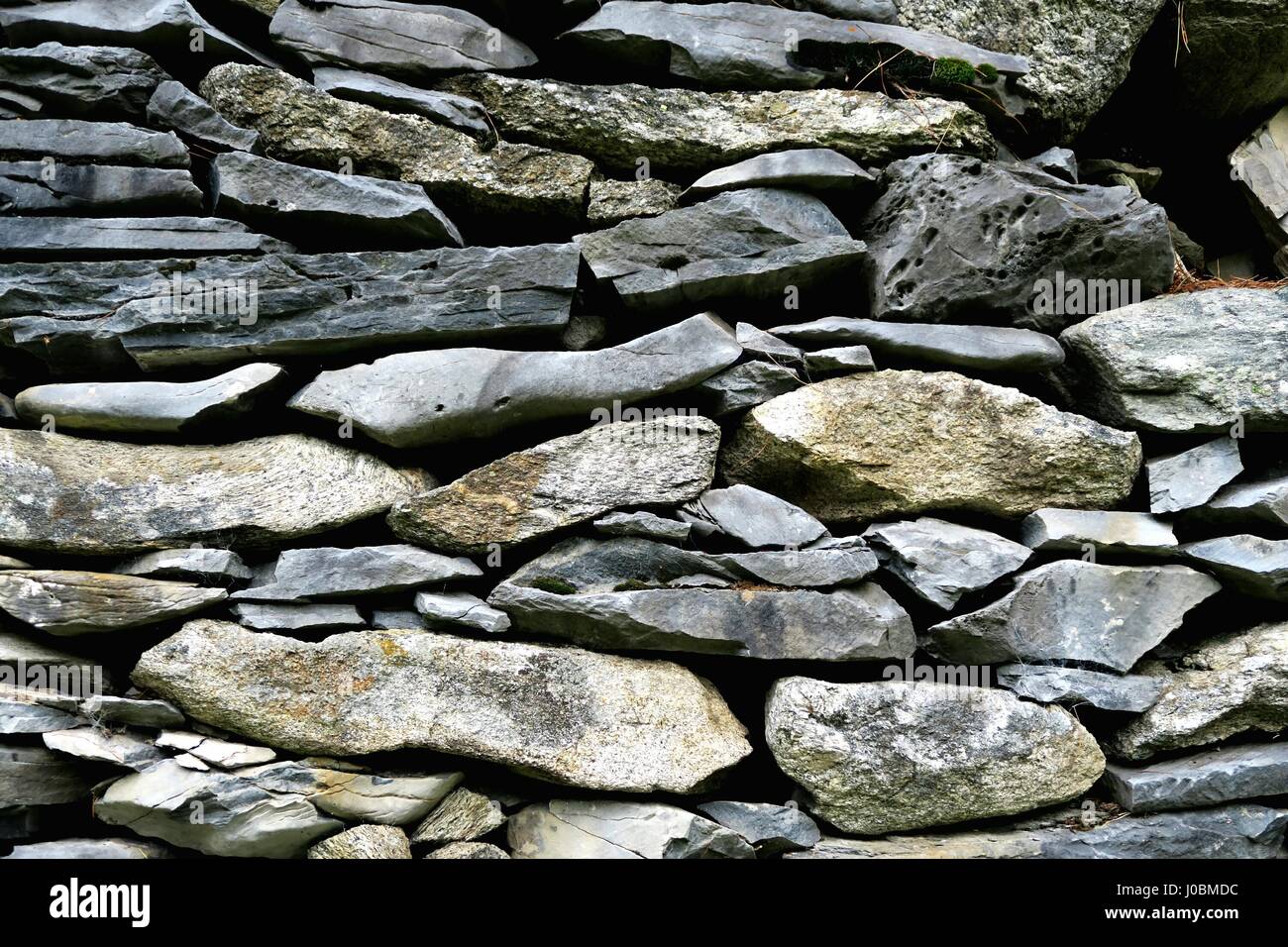 traditional stone wall of European alps. full frame Stock Photo - Alamy