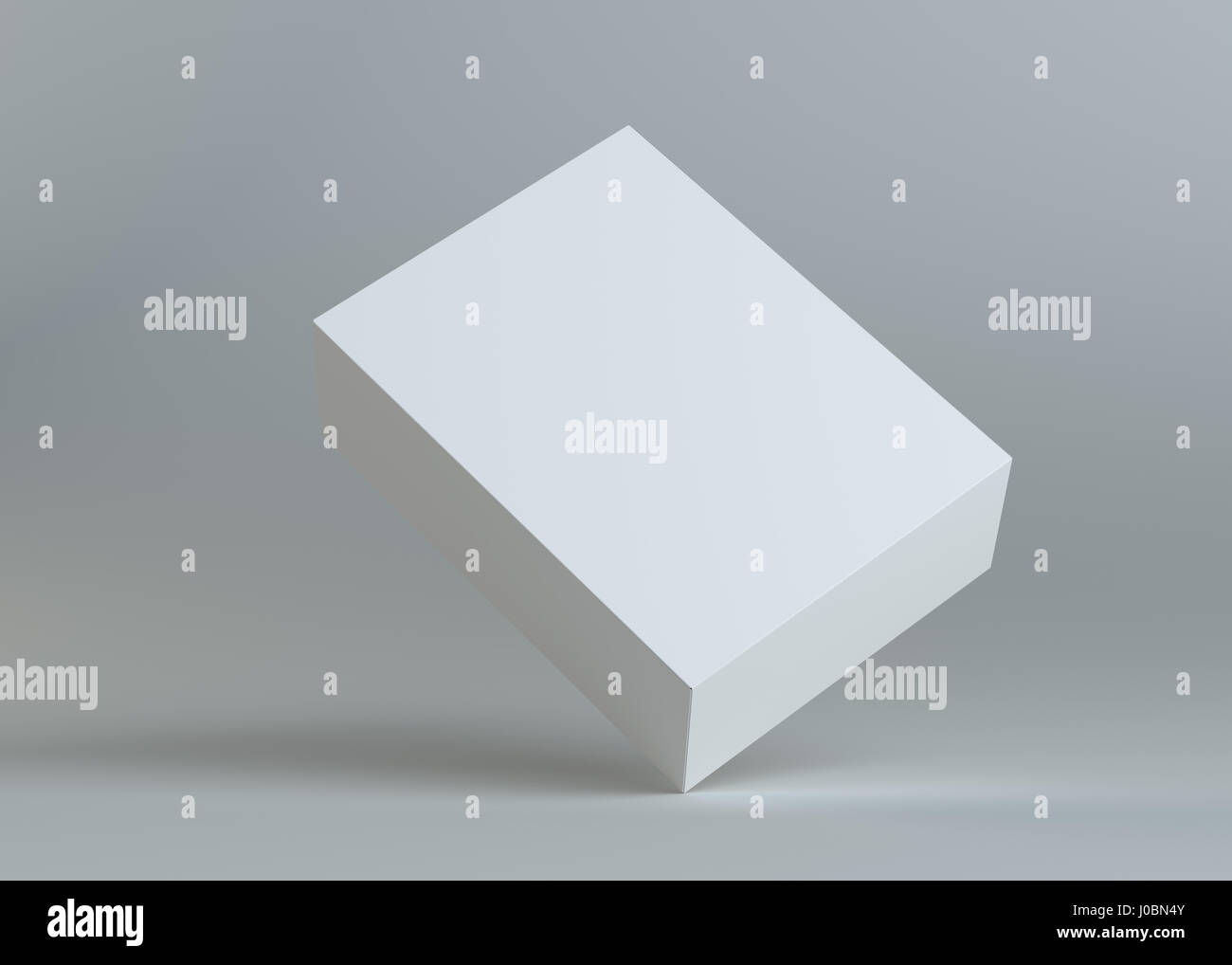 A realistic white empty packaging cardboard box Stock Photo - Alamy