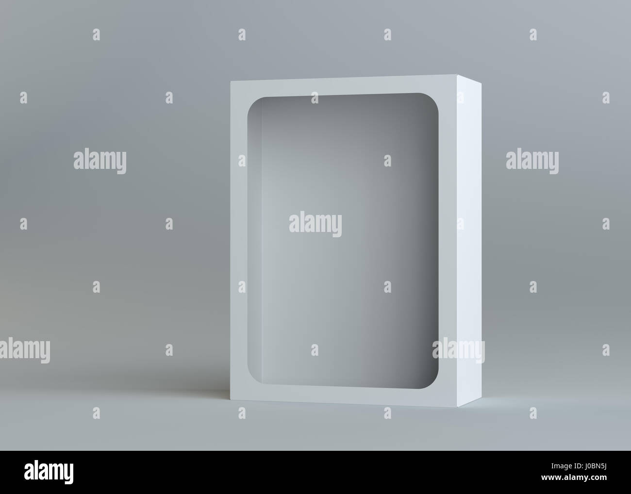 A realistic white empty packaging cardboard box Stock Photo - Alamy
