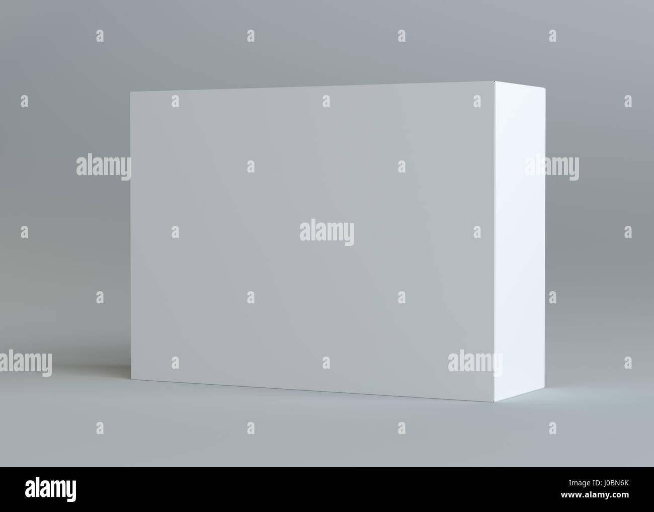 A realistic white empty packaging cardboard box Stock Photo - Alamy