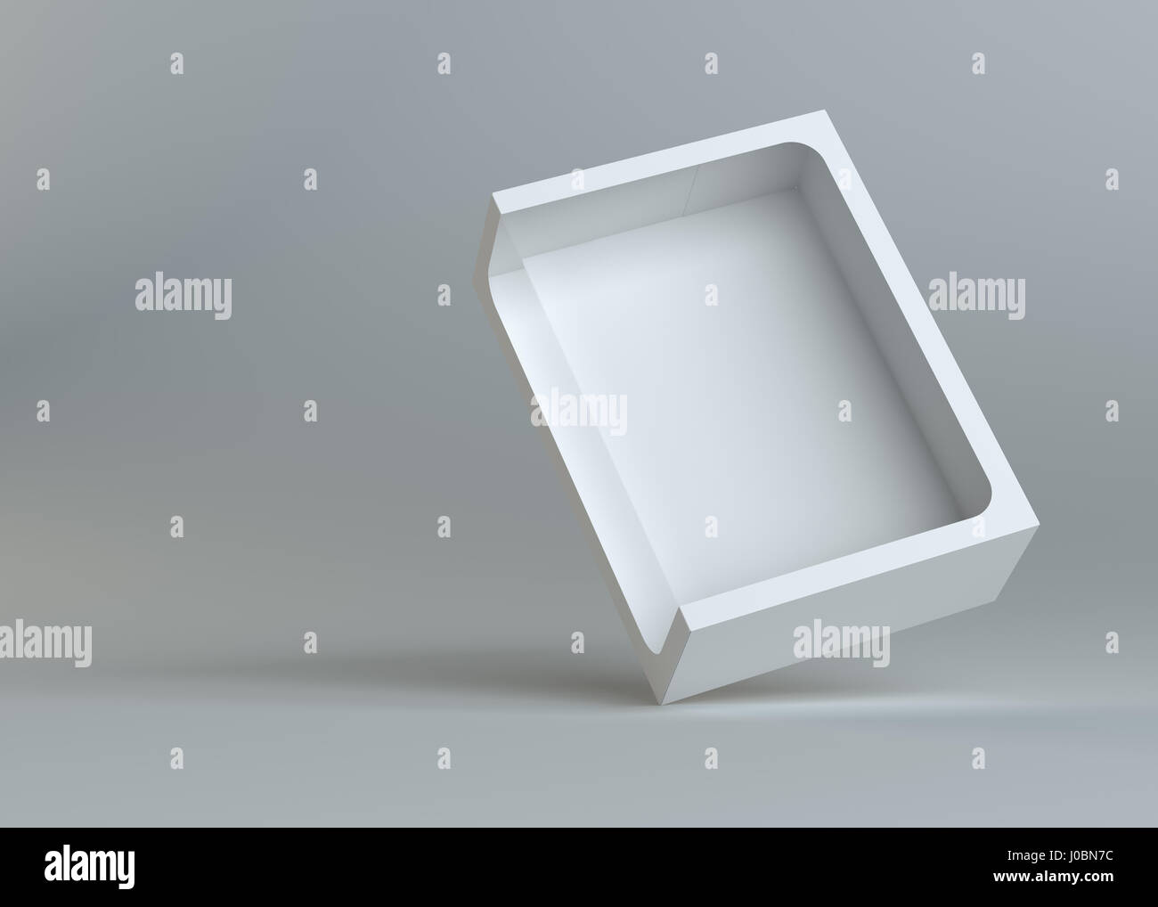 A realistic white empty packaging cardboard box Stock Photo - Alamy
