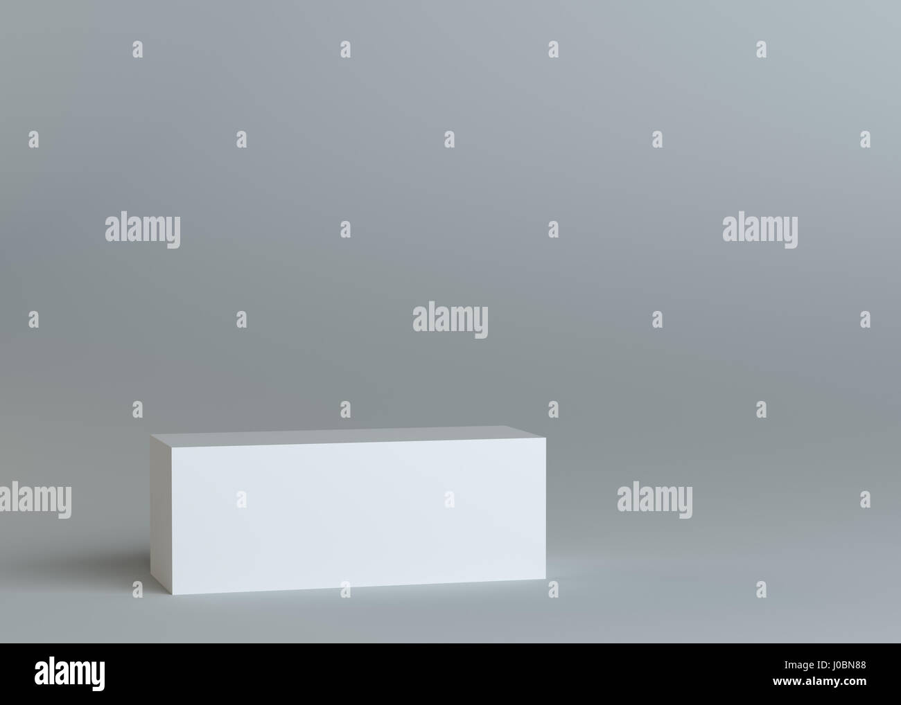 White empty box on gray background Stock Photo - Alamy