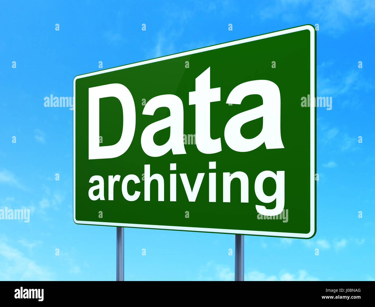 Data concept: Data Archiving on road sign background Stock Photo - Alamy