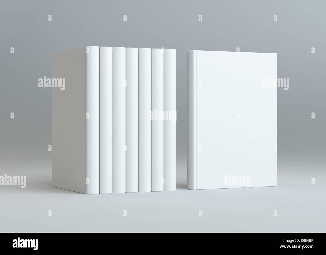 3D rendering books mockup Stock Photo - Alamy