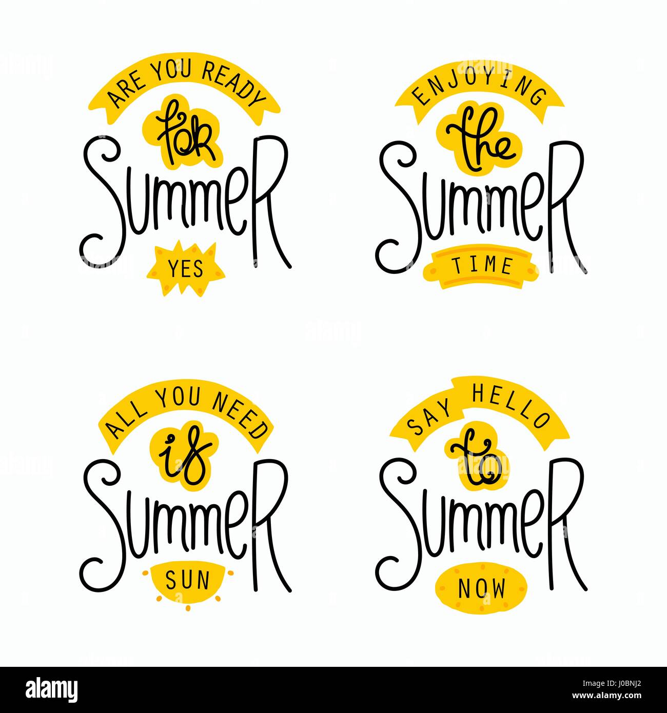 Summer slogans hi-res stock photography and images - Alamy