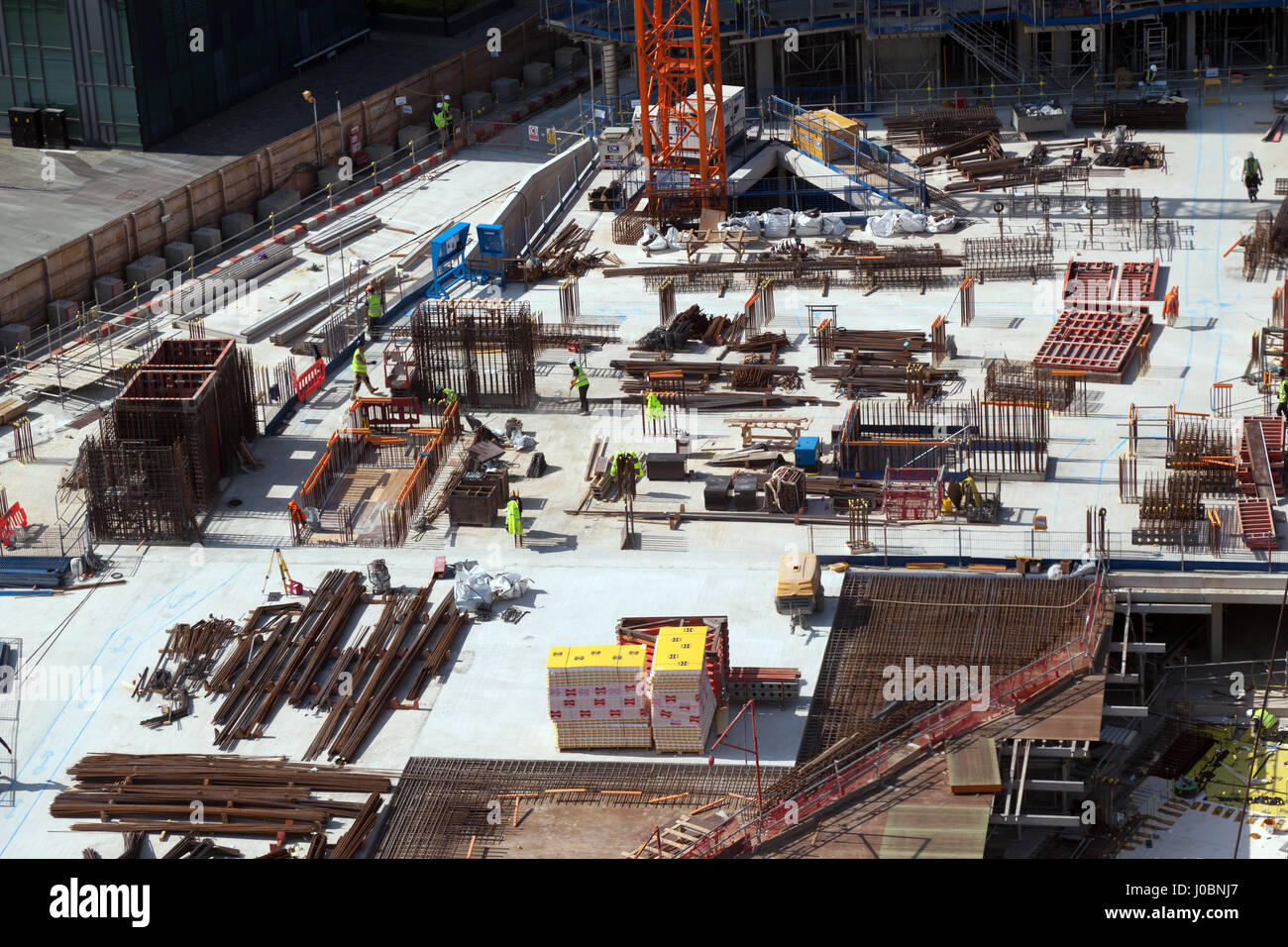 Aerial view of the Upper Riverside Construction Project which will ...