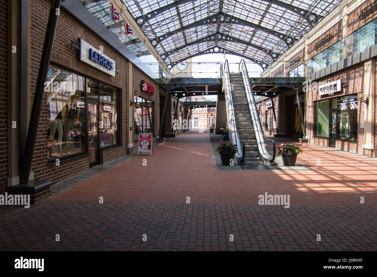 Kyiv, Ukraine - July 31, 2014: Village outlet Manufacture, dutch ...