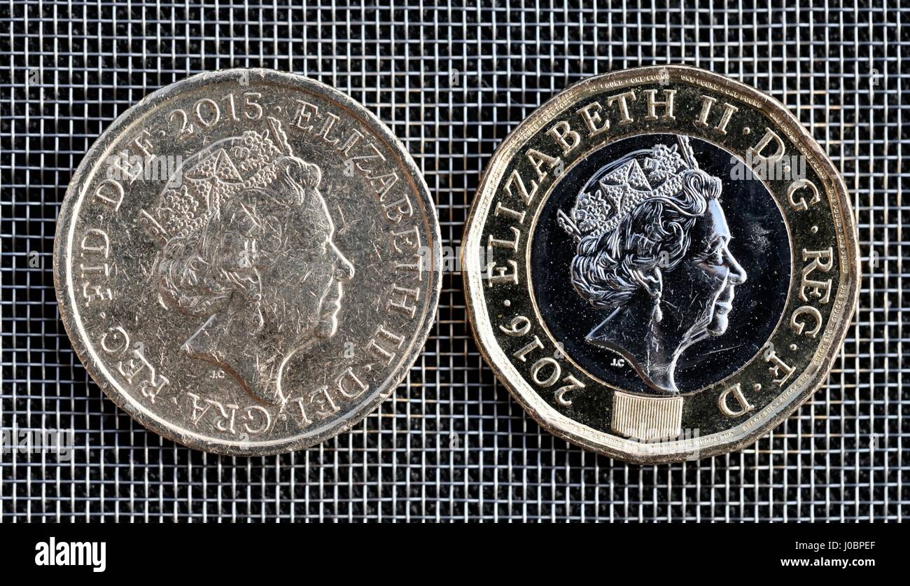 Old pound coin hi-res stock photography and images - Alamy