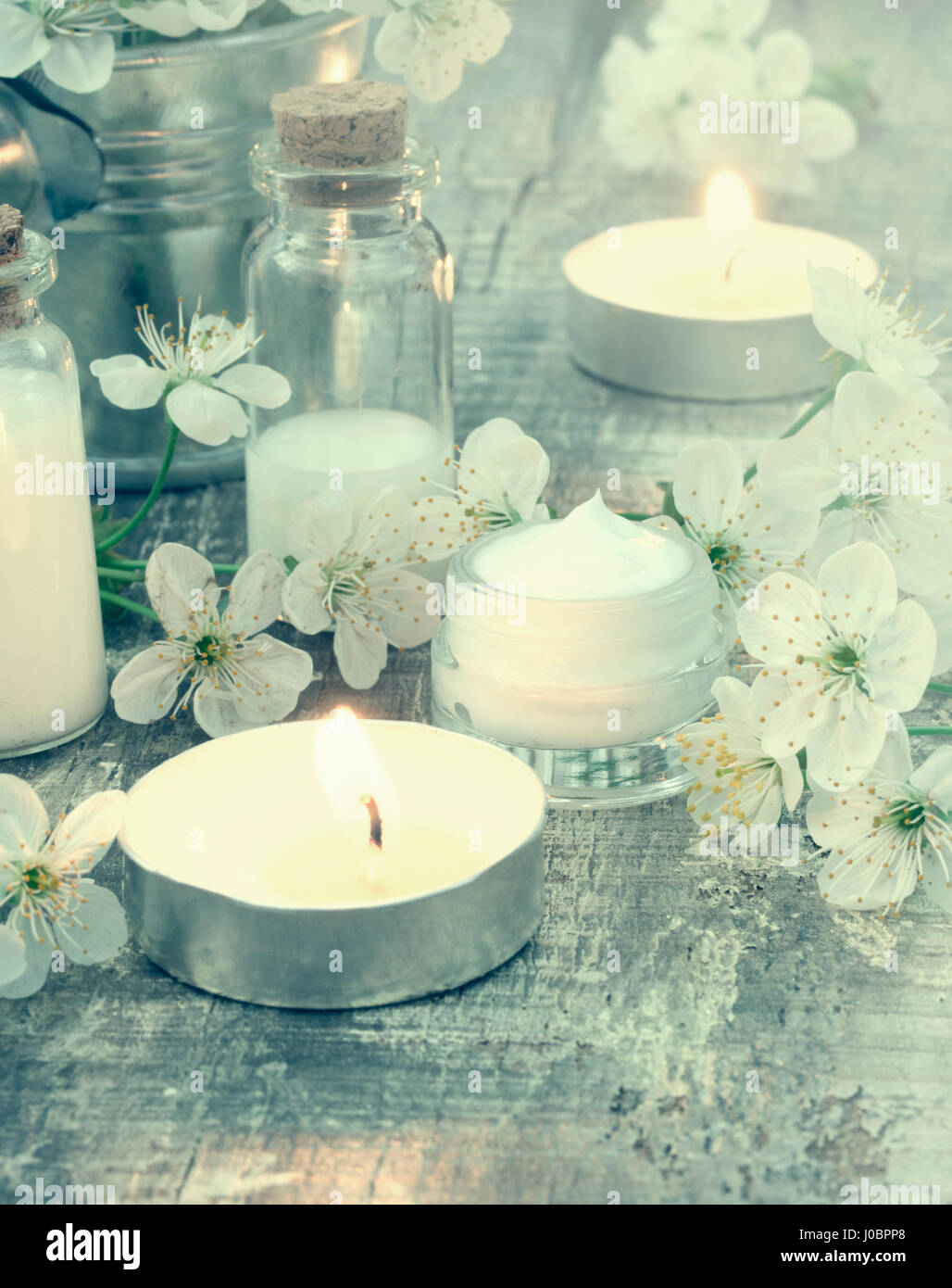 floral cosmetics, fresh as spring Stock Photo - Alamy