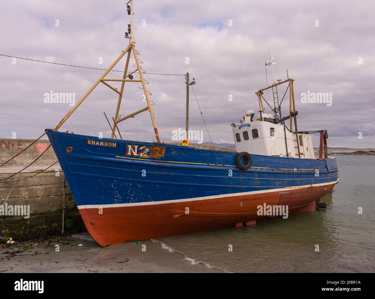 ARAN ISLAND, DONEGAL, IRELAND - Old boat, Arranmore or Aran Island ...