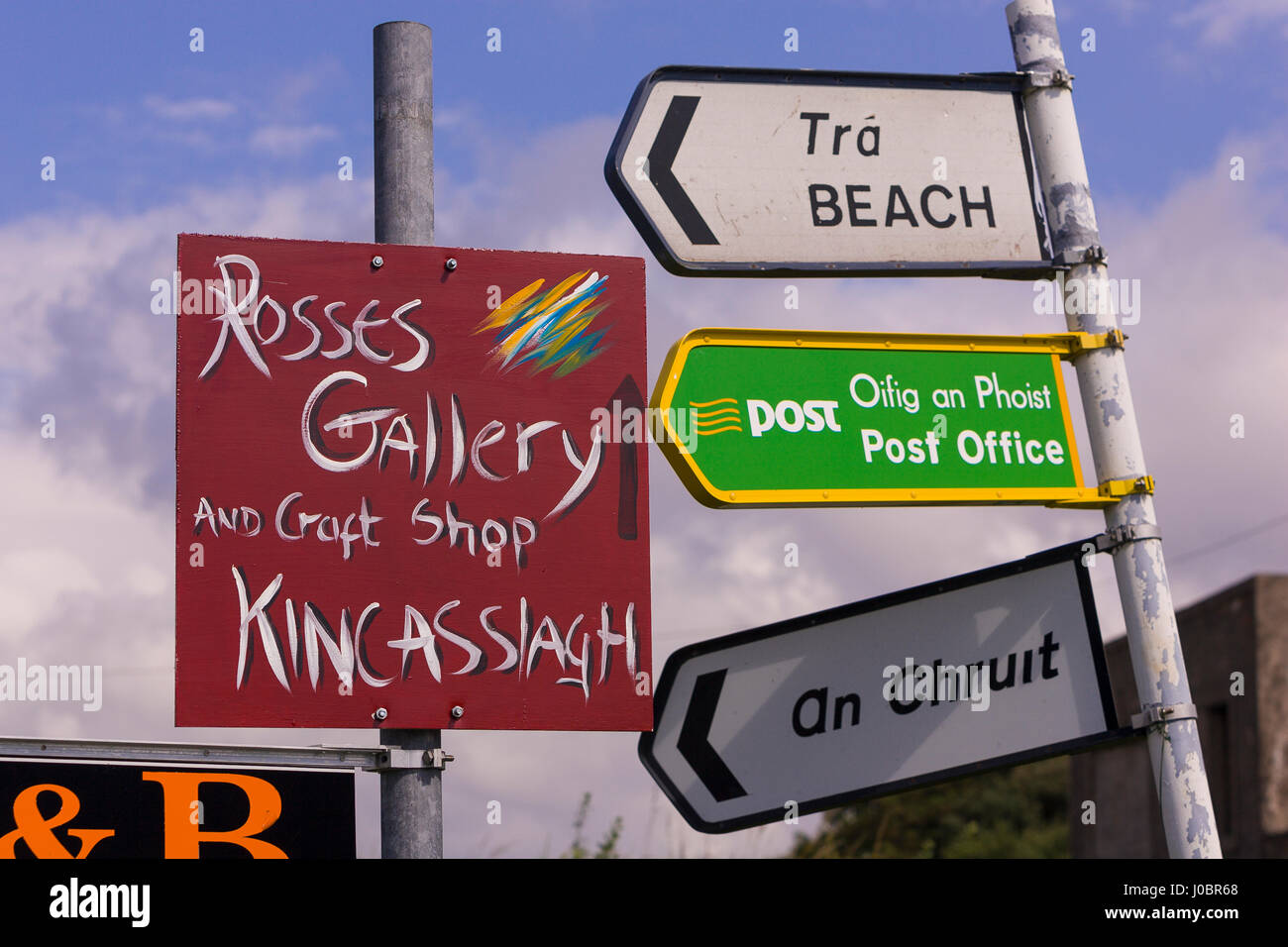 CRUIT ISLAND, DONEGAL, IRELAND - signs Stock Photo - Alamy