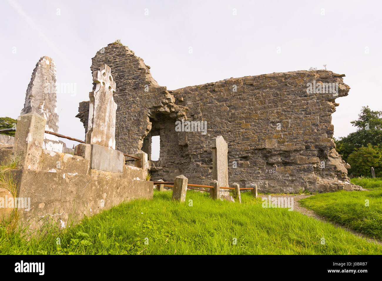 DONEGAL, IRELAND - Ruins in the Donegal Friary, in County Donegal Stock ...