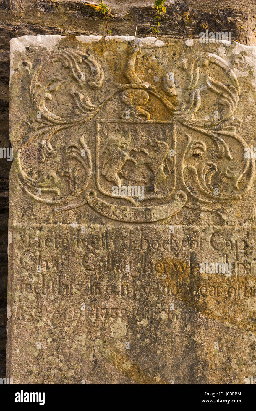 DONEGAL, IRELAND - Ruins in the Donegal Friary, in County Donegal Stock ...