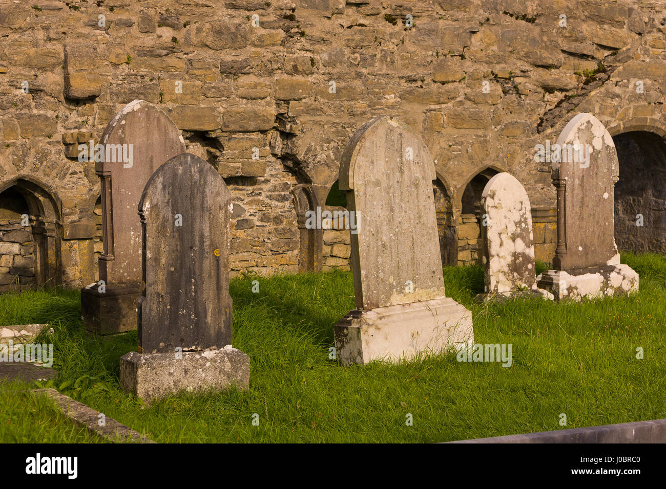 DONEGAL, IRELAND - Ruins in the Donegal Friary, in County Donegal Stock ...