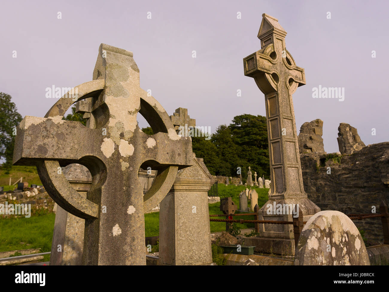 DONEGAL, IRELAND - Ruins in the Donegal Friary, in County Donegal Stock ...