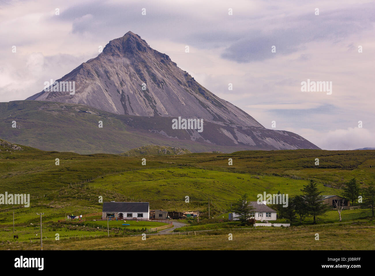 GWEENDORE, DONEGAL, IRELAND - Errigal Mountain or Mount Errigal ...
