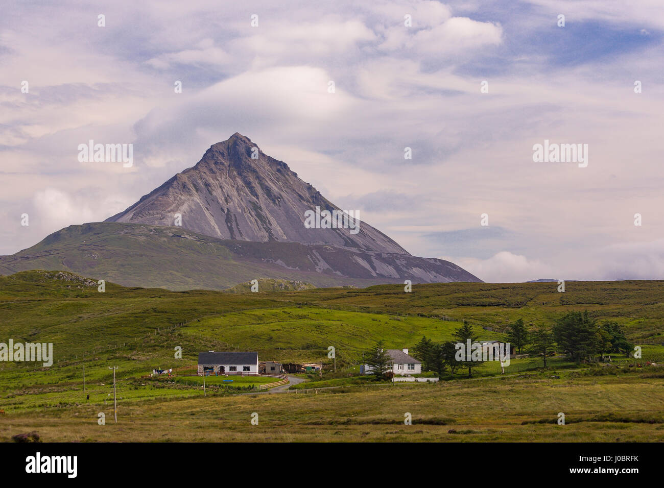 GWEENDORE, DONEGAL, IRELAND - Errigal Mountain or Mount Errigal ...