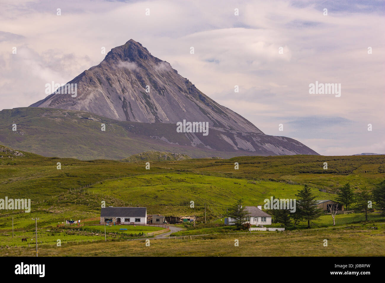 GWEENDORE, DONEGAL, IRELAND - Errigal Mountain or Mount Errigal ...